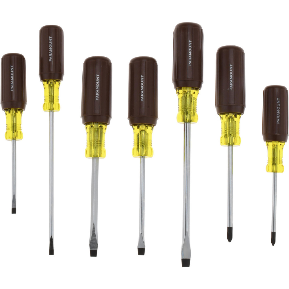 Paramount - Screwdriver Set: 7 Pc, Phillips & Slotted | MSC Direct