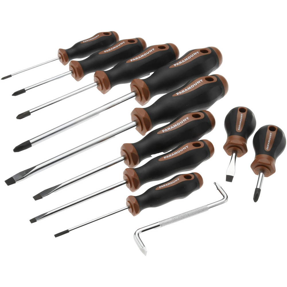 Paramount - Screwdriver Set: 11 Pc, Cabinet, Offset, Phillips & Slotted ...