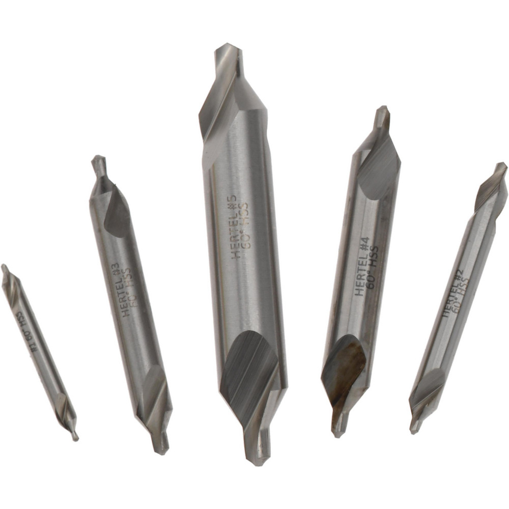 Hertel - #1 to #5 High Speed Steel Combo Drill & Countersink Set | MSC ...