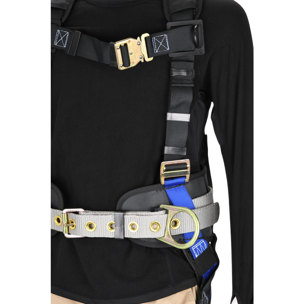 PRO-SAFE - Fall Protection Harnesses: 350 Lb, Construction Style, Size ...