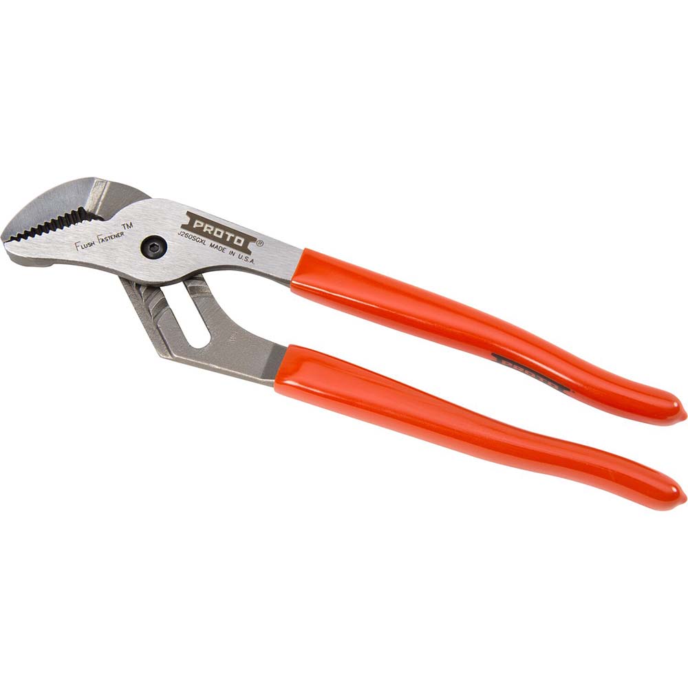 Proto - Tongue & Groove Plier: 1-3/4" Cutting Capacity, Serrated Jaw ...