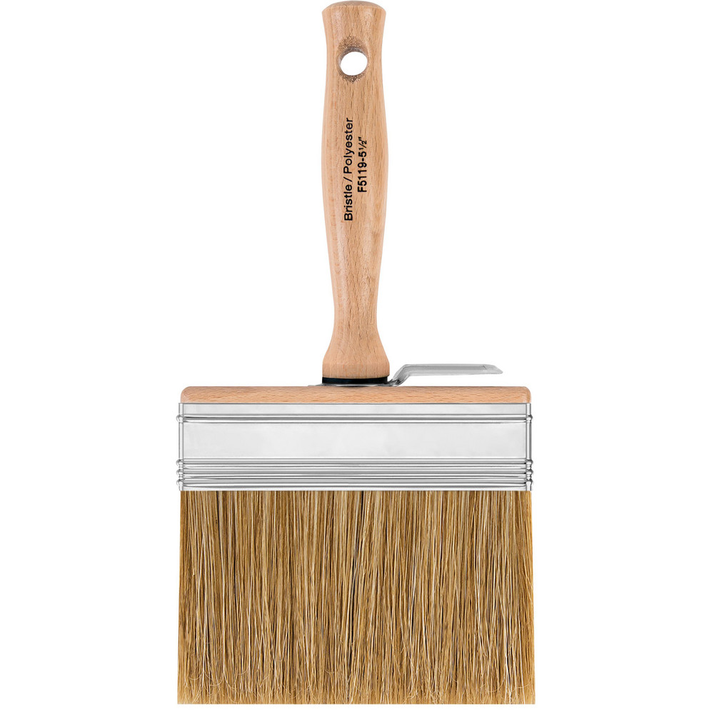 Wooster Brush - Paint Brush: 5-1/2" Wide, Hog & Polyester, Natural ...