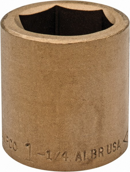 Ampco - Standard Hand Socket: 3/4" Drive, 1-1/4" Socket, 6-Point | MSC ...
