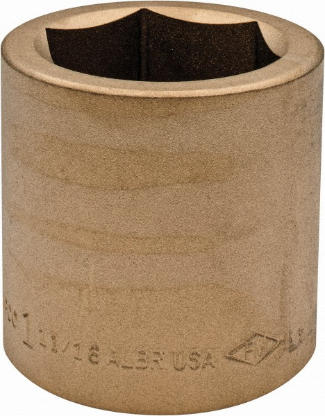 Ampco - Standard Hand Socket: 3/4" Drive, 1-11/16" Socket, 6-Point ...