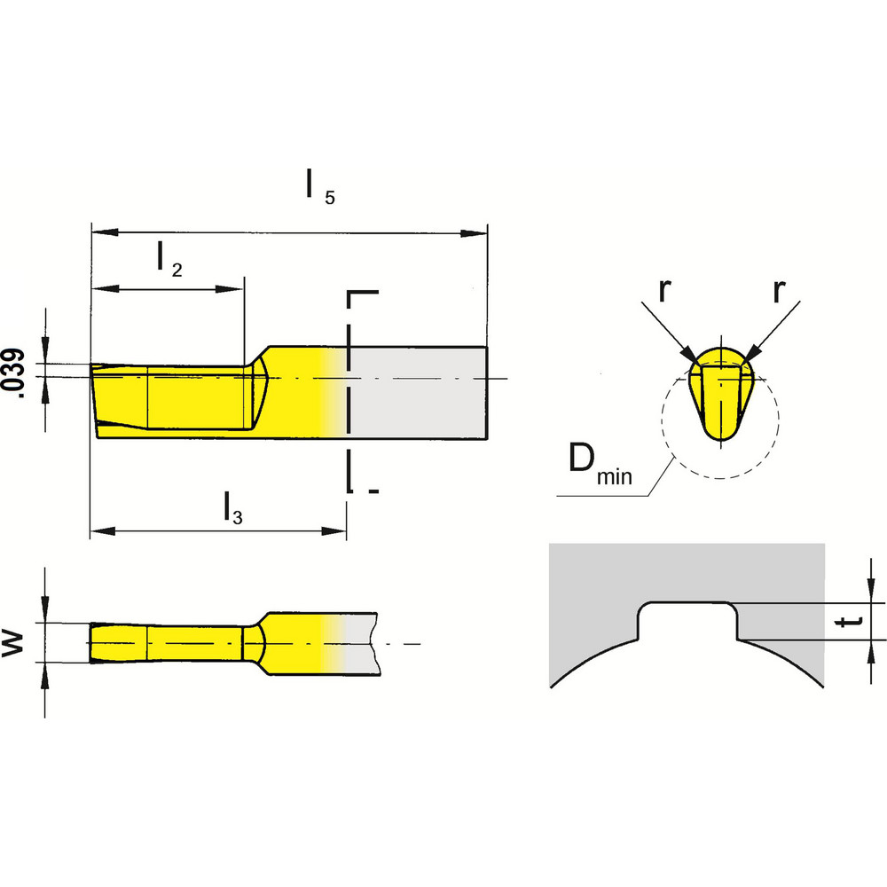 HORN - Rotary Broaches: Broaches Type: Six Lobe Broaches; Broach Size ...