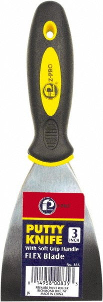 Premier Paint Roller - Putty Knife: Steel, 3" Wide | MSC Direct