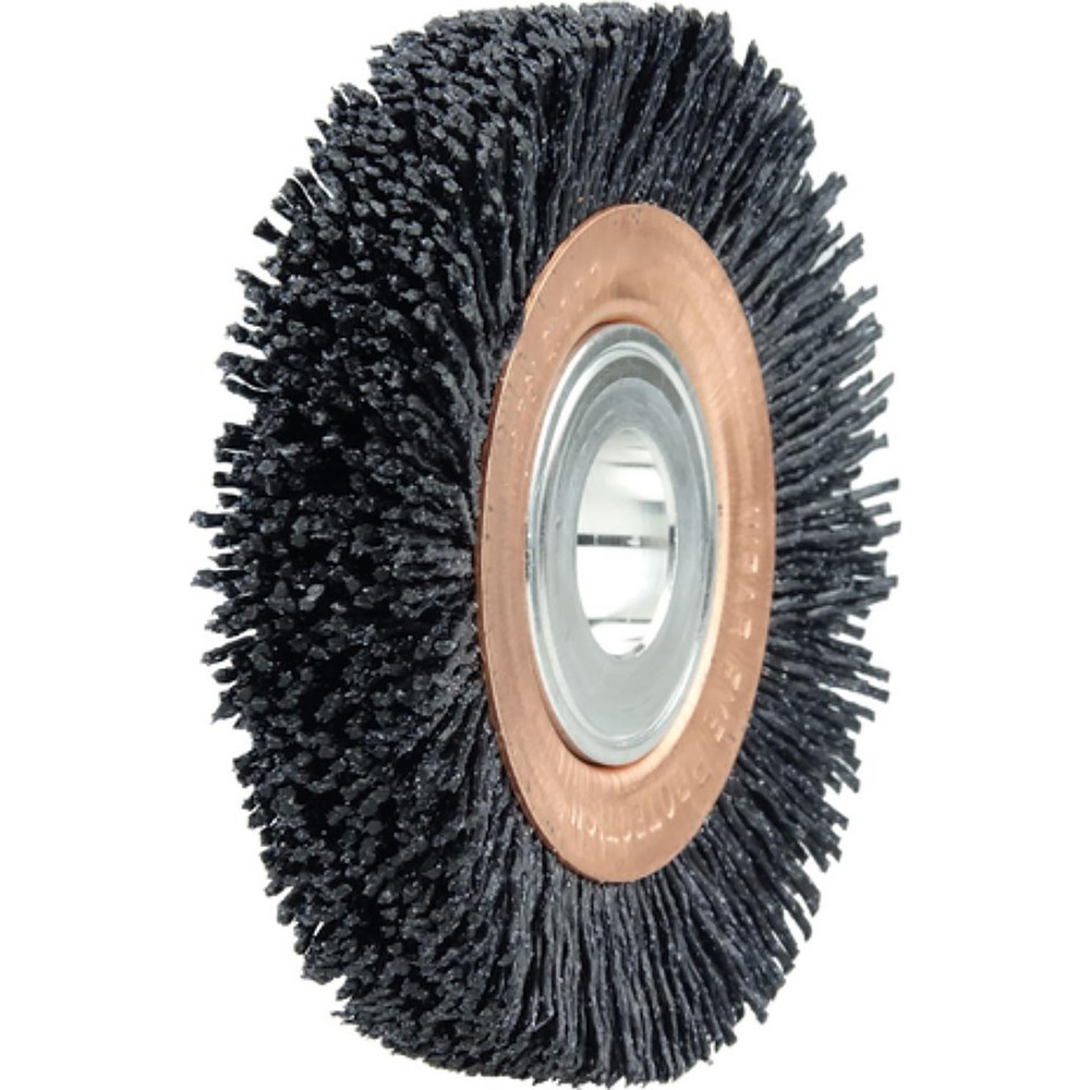 Weiler - Wheel Brush: 3" Wheel Dia, 5/16" Face Width, 0.0260" Wire Dia ...
