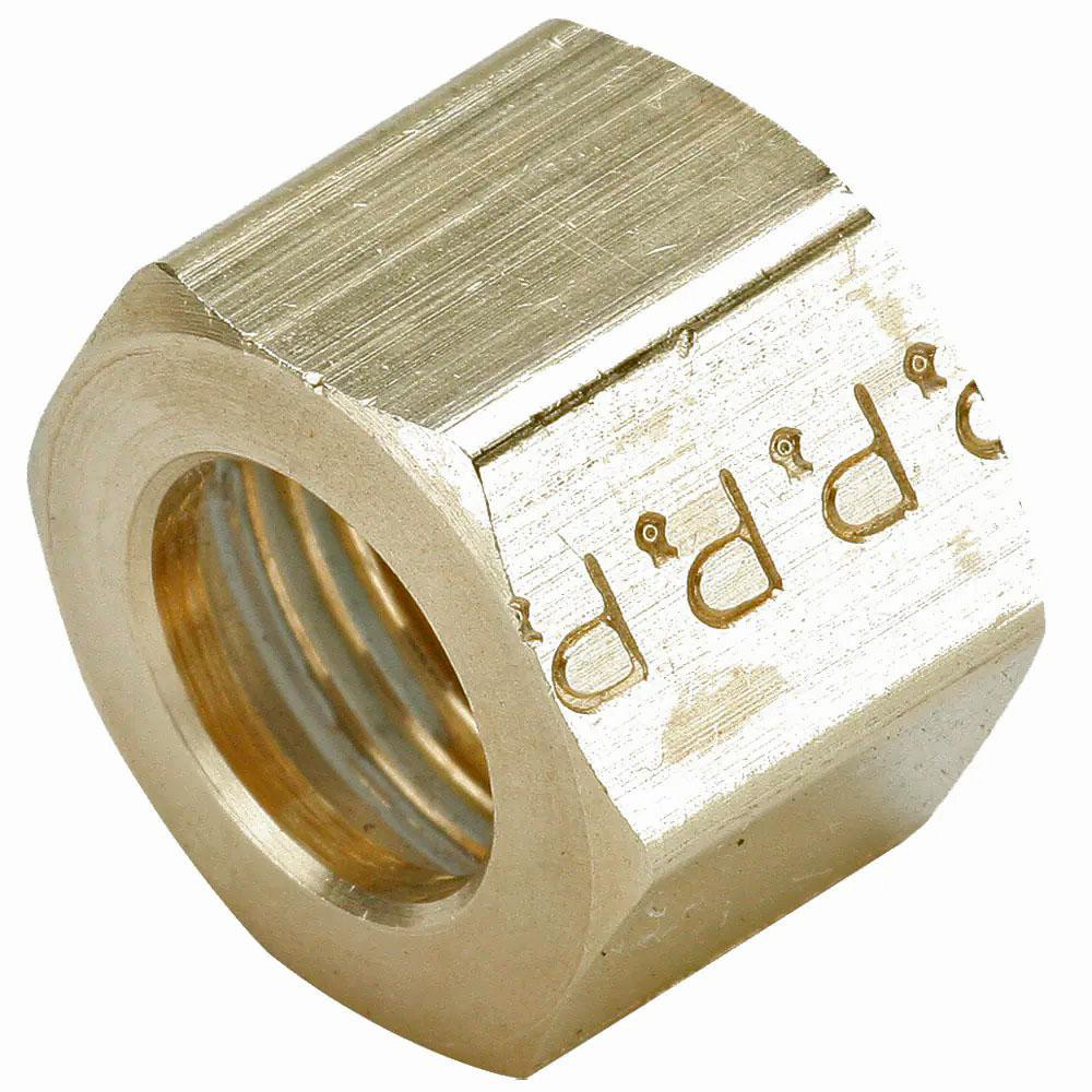 Parker - Compression Tube Nut: 7/16-24" Thread, Compression - 63031025 ...