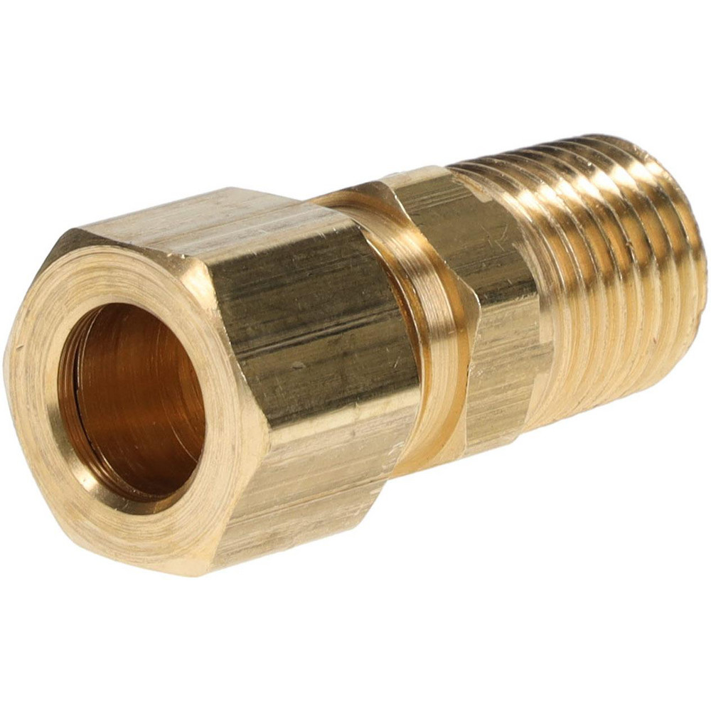 Parker - Compression Tube Male Connector: 1/4-18, 3/8" Tube OD ...