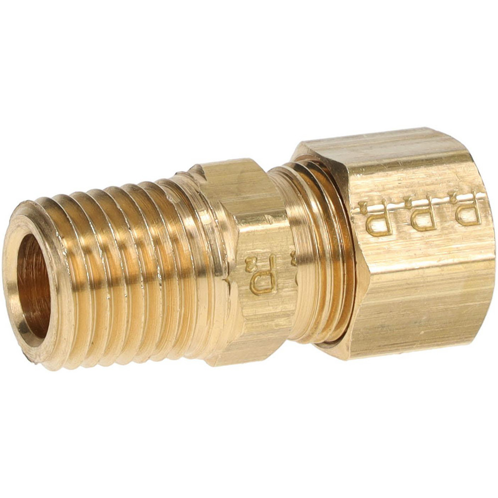 Parker - Compression Tube Male Connector: 1/4-18, 3/8" Tube OD ...