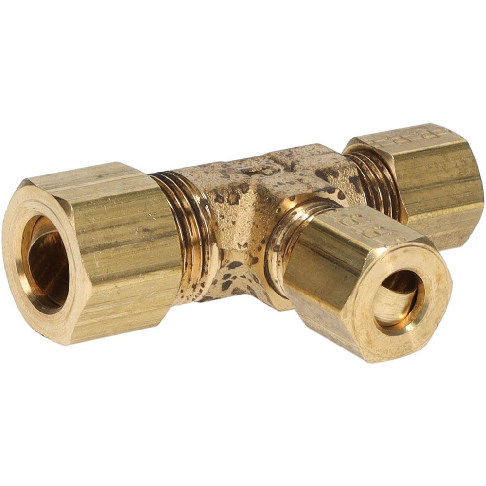 Parker - Compression Tube Union Tee: 3/8 x 1/4 x 1/4" Tube OD ...