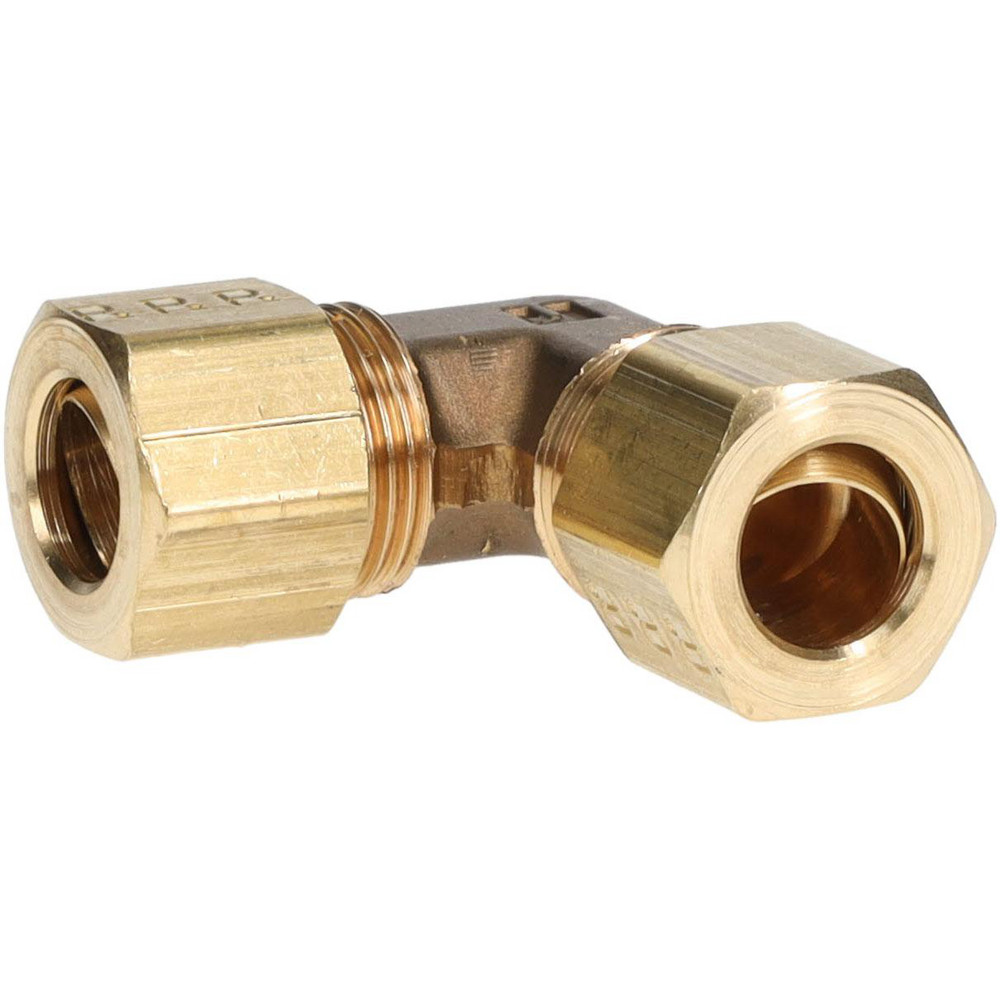 Parker - Compression Tube Union Elbow: 9/16-24, 3/8" Tube OD ...