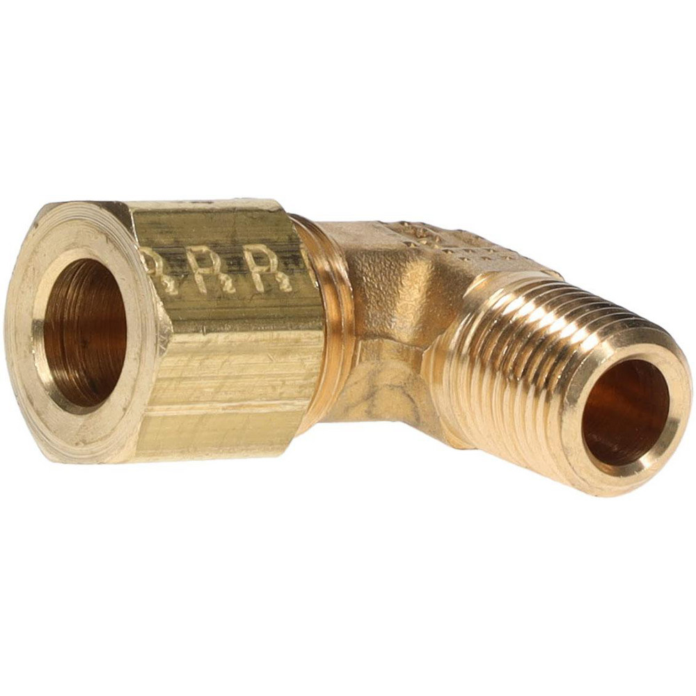 Parker - Compression Tube Male Elbow: 1/8-27, 5/16" Tube OD ...