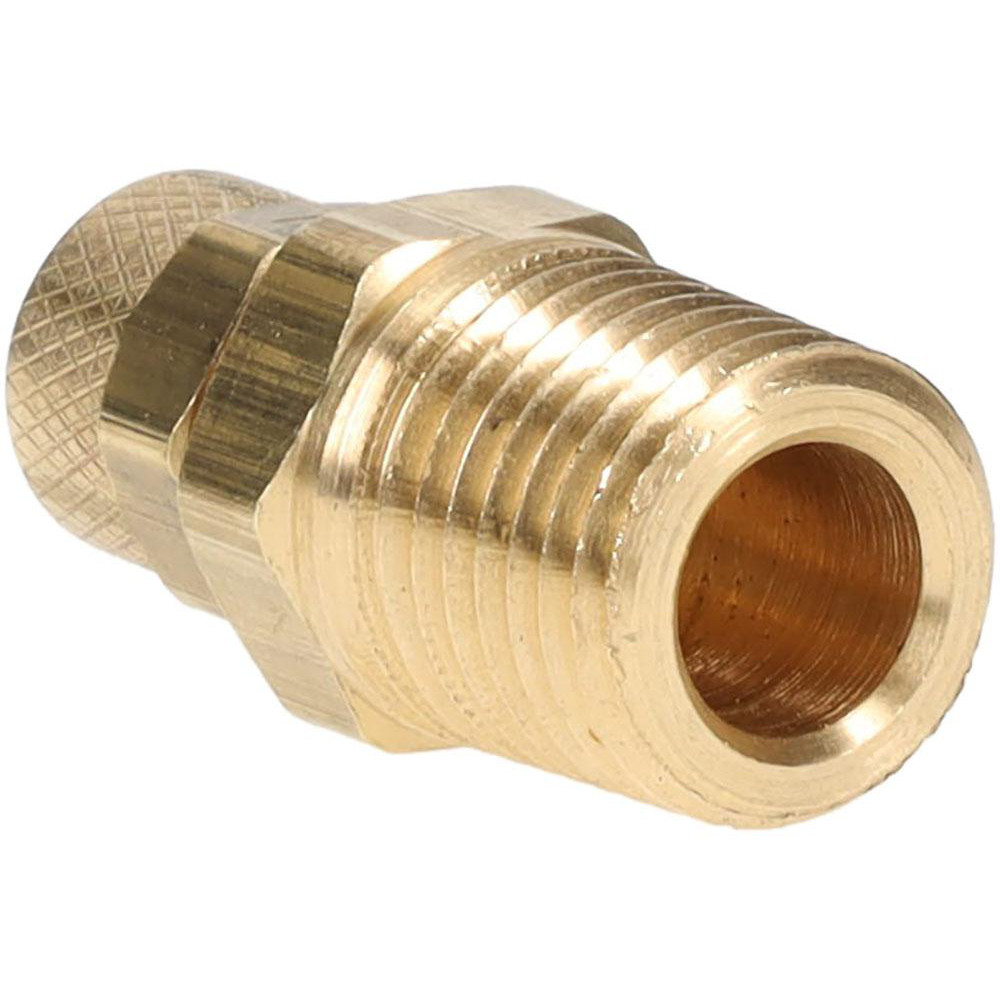 Parker - Compression Tube Male Connector: 1/4-18, 1/4" Tube OD ...