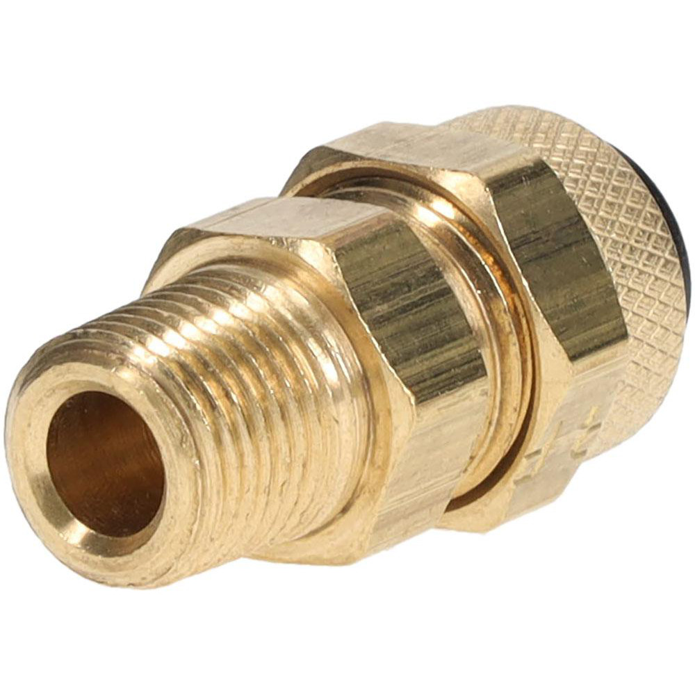 Parker - Compression Tube Male Connector: 1/8-27, 3/8" Tube OD ...