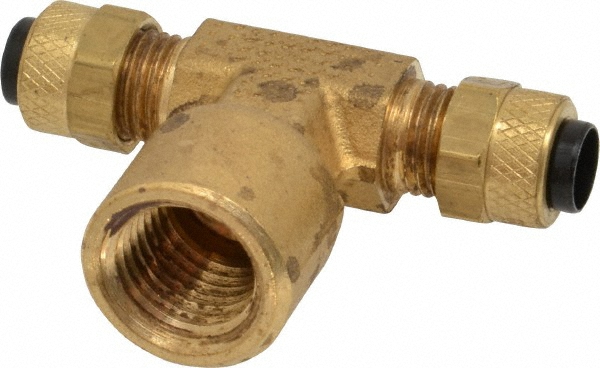 Parker - 1/4" Tube OD x 1/4-18 NPTF Brass Compression Tube Female ...