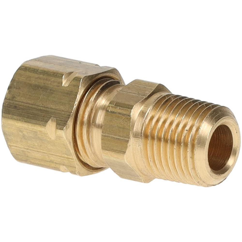 Parker - Compression Tube Male Connector: 1/8-27, 1/4" Tube OD ...