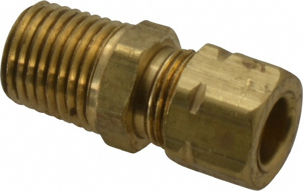 Parker - Compression Tube Male Connector: 1/4-18, 5/16" Tube OD ...