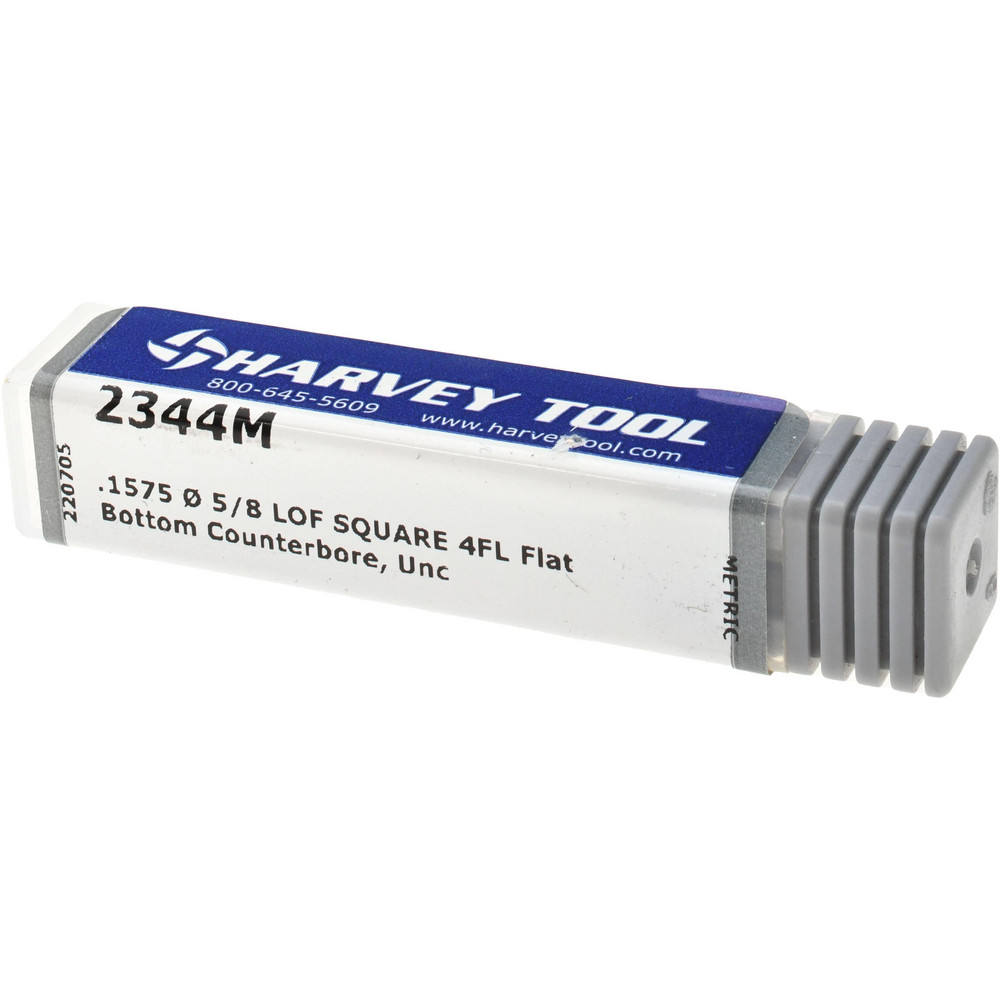 Harvey Tool - 0.1575" Cut Diam, 5/8" Flute Length, Solid Carbide Solid ...