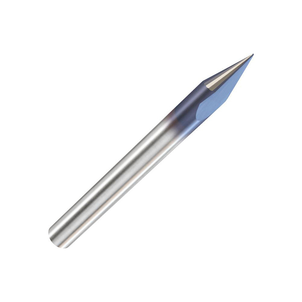 Accupro - Chamfer Mill: 1/8" Dia, 1/8" Shank Dia, 30 deg, 2 Flute ...
