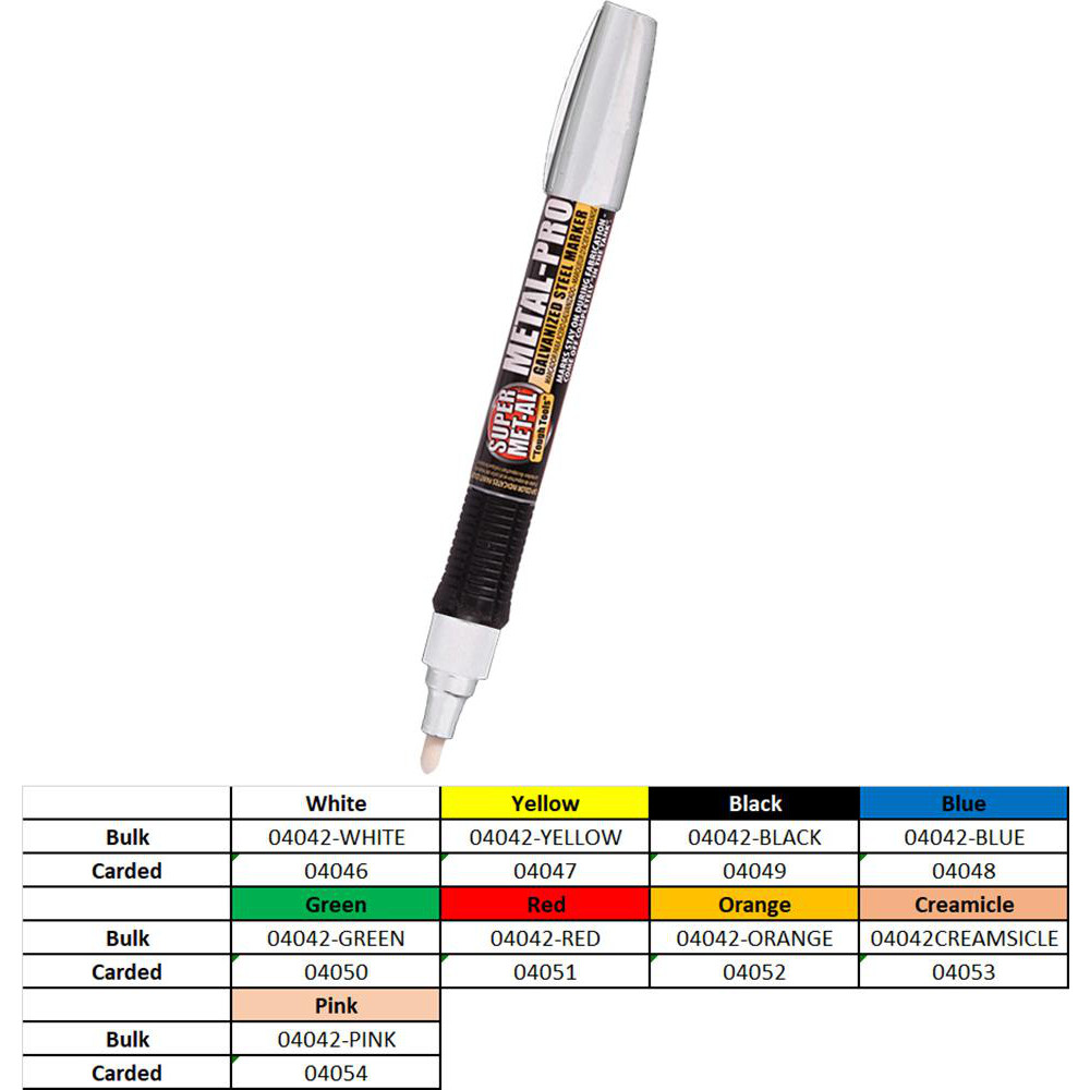 Super Met-Al - Markers & Paintsticks: Marker Type: Washable Marker ...