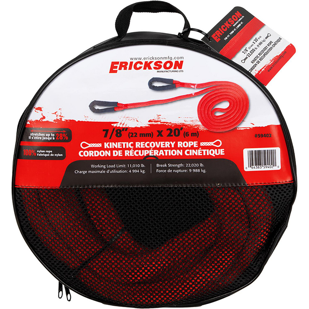 Erickson Manufacturing - Kinetic Recovery Rope: 20' Long, 7/8" Wide ...