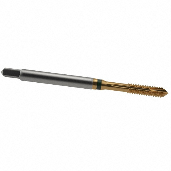 Guhring - #6-32 UNC 2B 3 Flute TiN Finish Cobalt Spiral Point Tap - 63266985 - MSC Industrial Supply