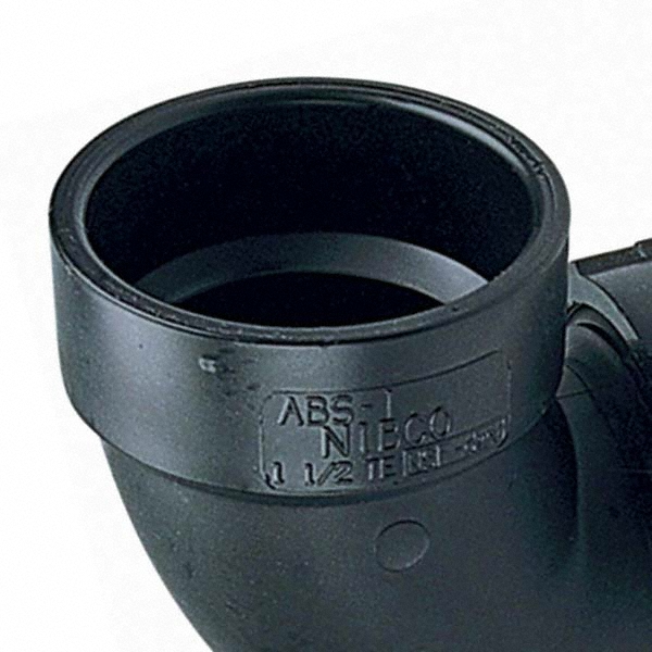 NIBCO - 1-1/2", ABS Drain, Waste & Vent Pipe P Trap with Union ...