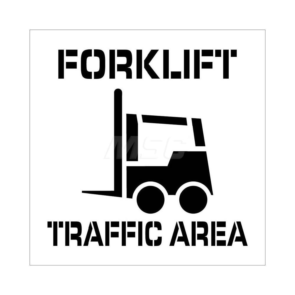 AccuformNMC - Forklift Traffic Area Stencil | MSC Direct