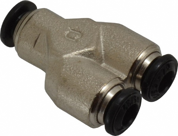 Aignep USA - Push-to-Connect Tube x Tube Fitting: Union Y, 4.00 mm OD | MSC Direct