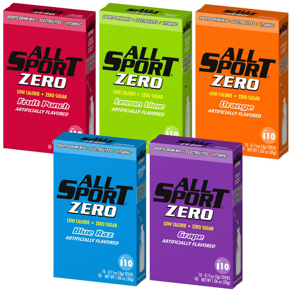 All Sport - All Sport Sports Drink: 0.11 oz Pouch & Packet, Blue Raz ...