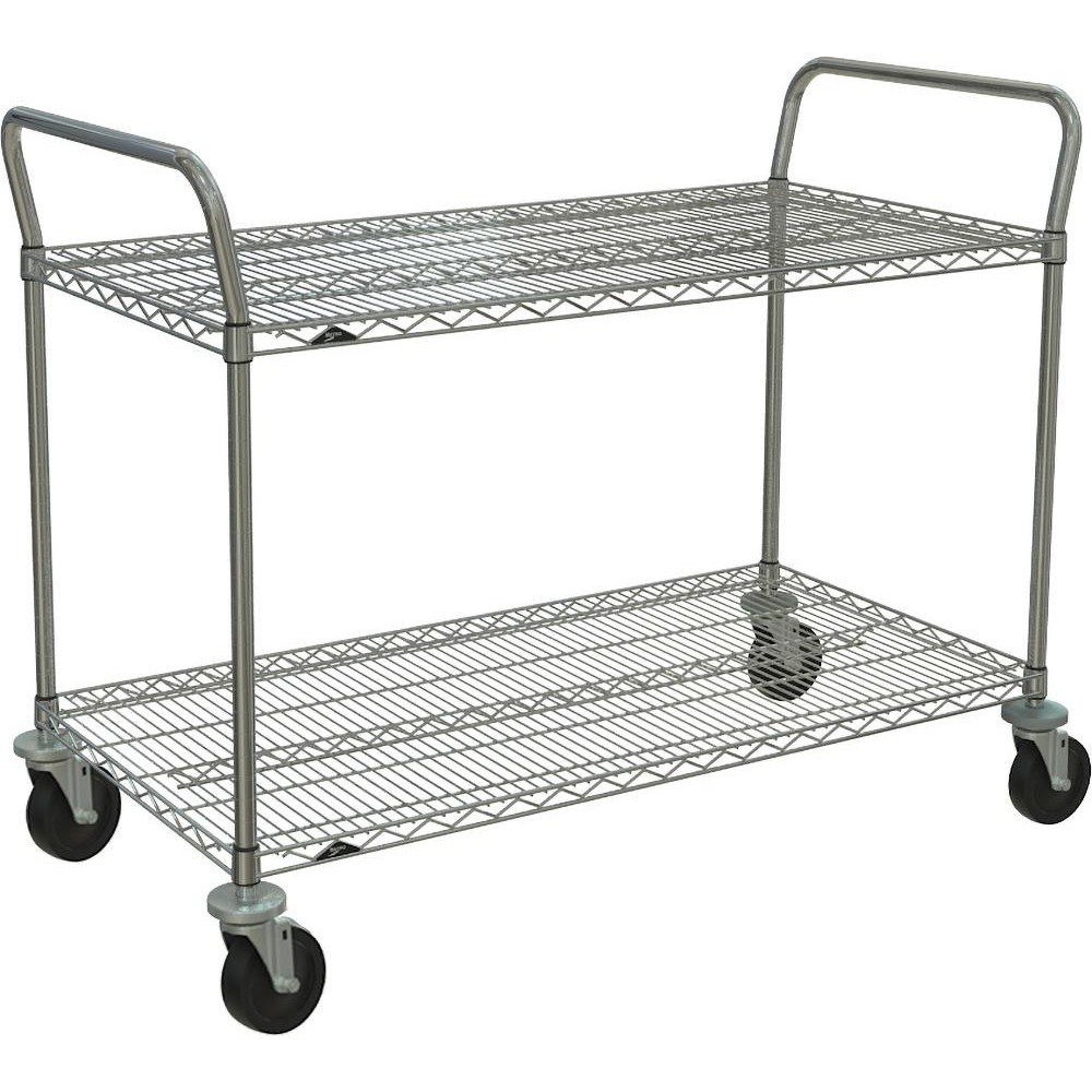 Metro - Utility Utility Cart: 36" Long, 18" Wide, Steel, 600 lb ...