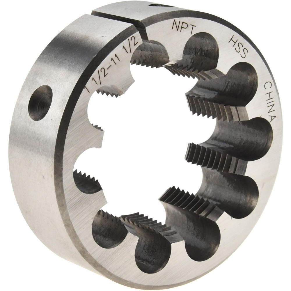 Value Collection - 1-1/2 - 11-1/2 NPT x 3" OD Round Adjustable Pipe Die ...