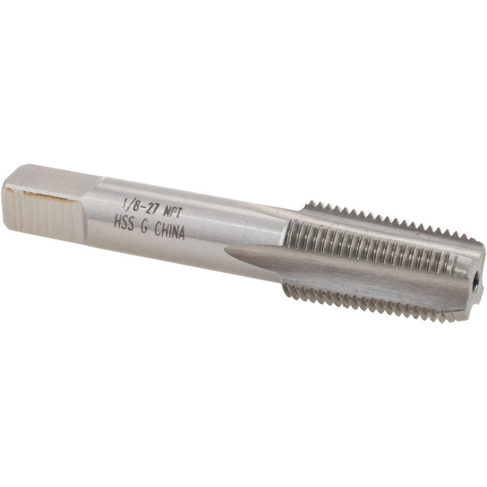 Value Collection - Standard Pipe Tap: 1/8-27, NPT, 4 Flutes, High Speed ...