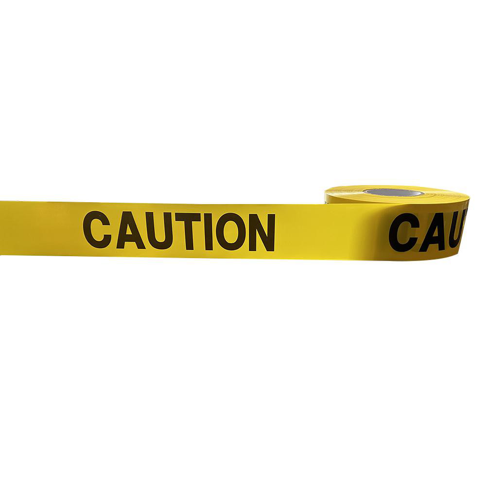 PRO-SAFE - Barricade Tape: Black & Yellow, Message:" CAUTION", 3" Width, 1000.00' Length | MSC ...
