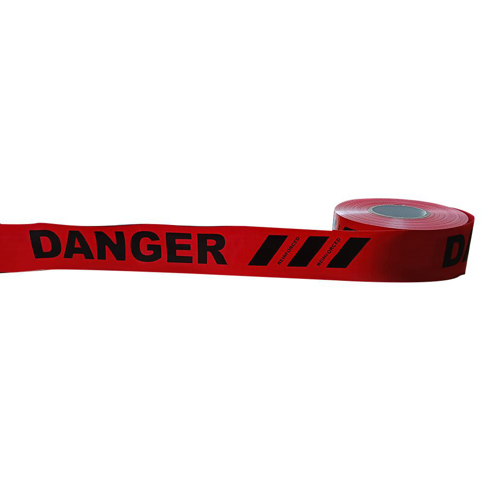 PRO-SAFE - Barricade Tape: Black & Red, Message:" DANGER", 3" Width, 500.00' Length | MSC Direct