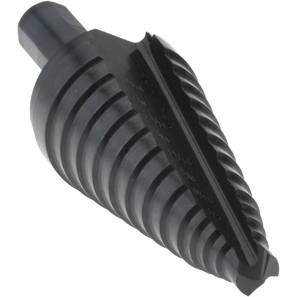 Lenox - Step Drill Bit: 1/2" Min, 1" Max, 3/8" Shank Dia, High-Speed ...