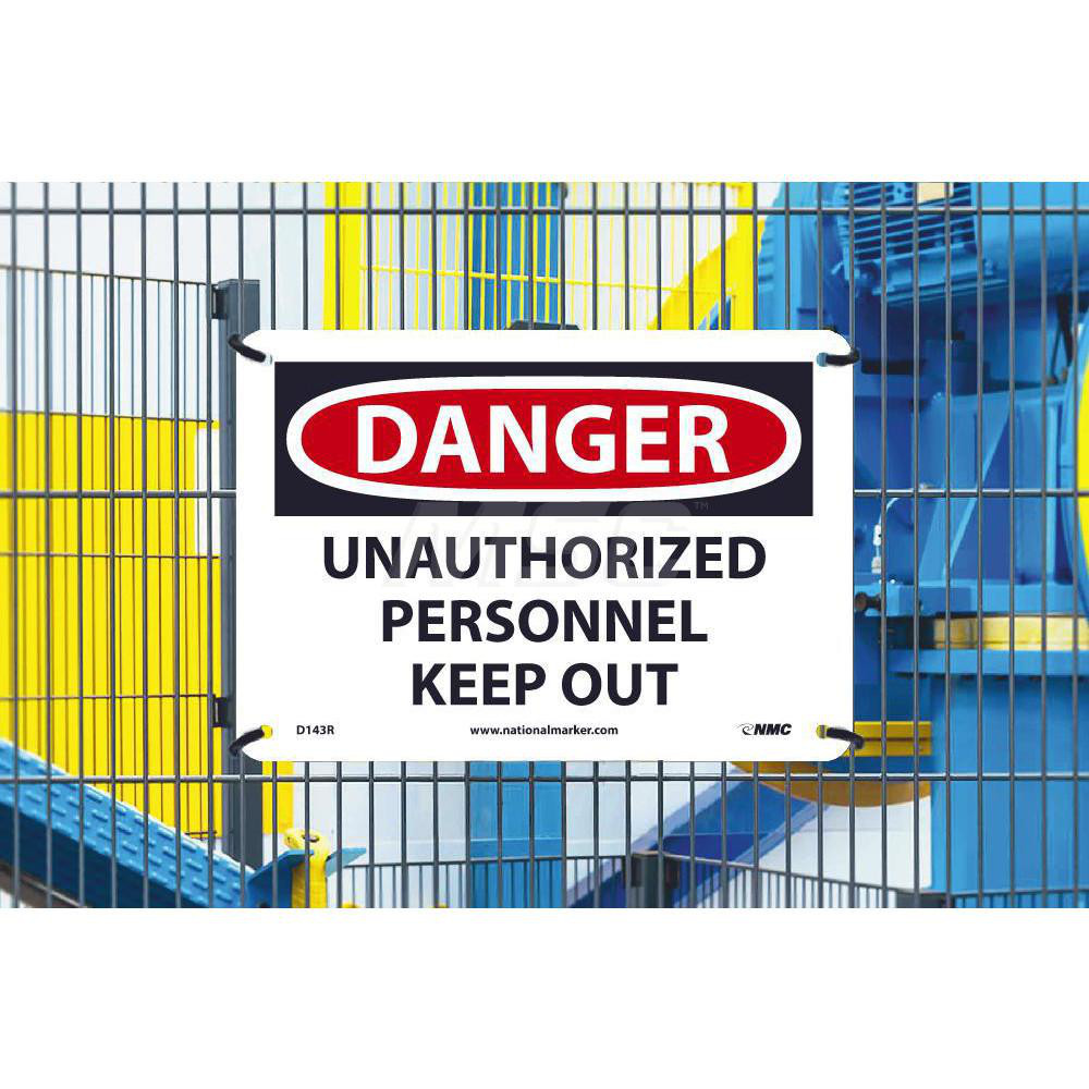 AccuformNMC - Security & Admittance Sign: Rectangle, DANGER ...