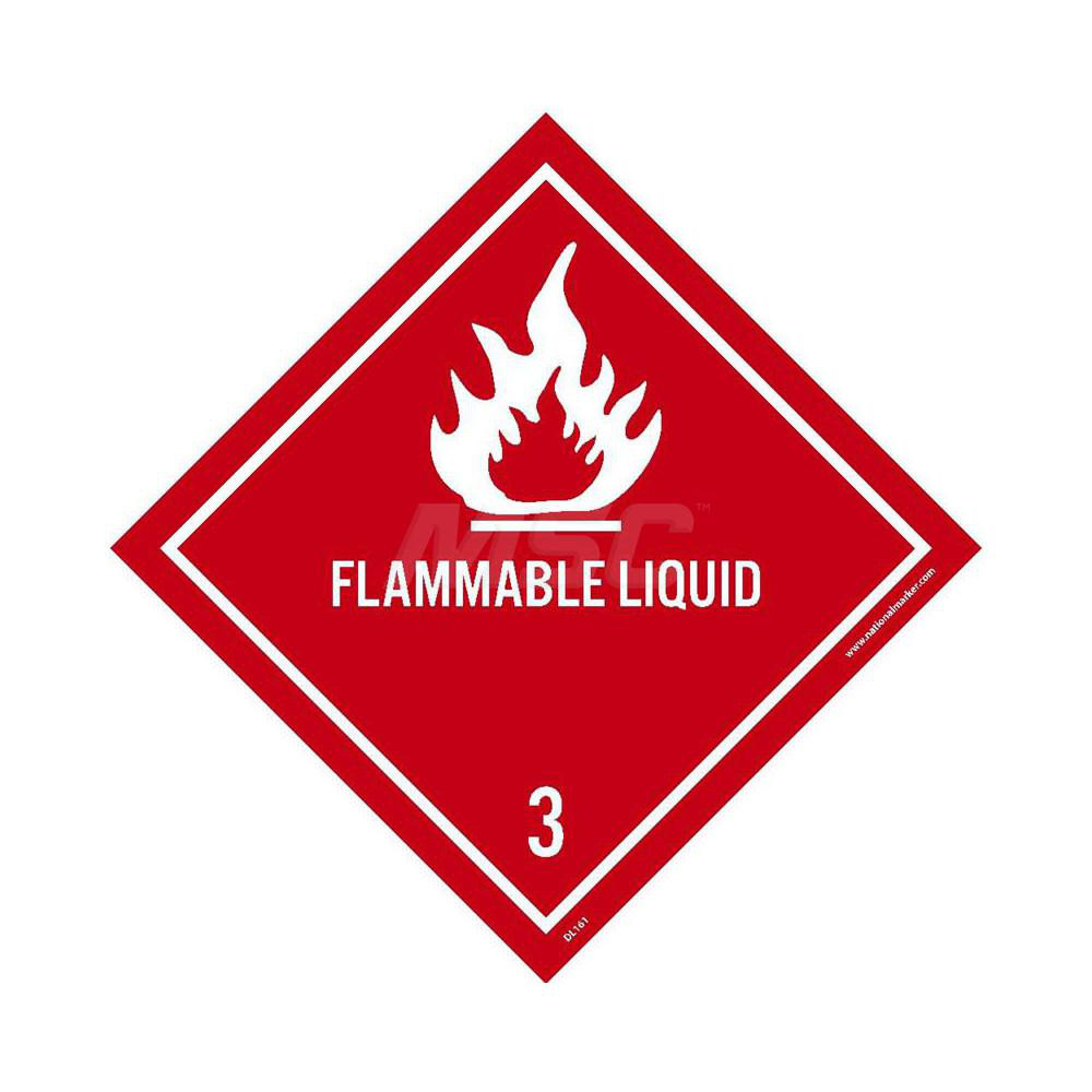 AccuformNMC - Flammable Liquid DOT Shipping Label | MSC Direct