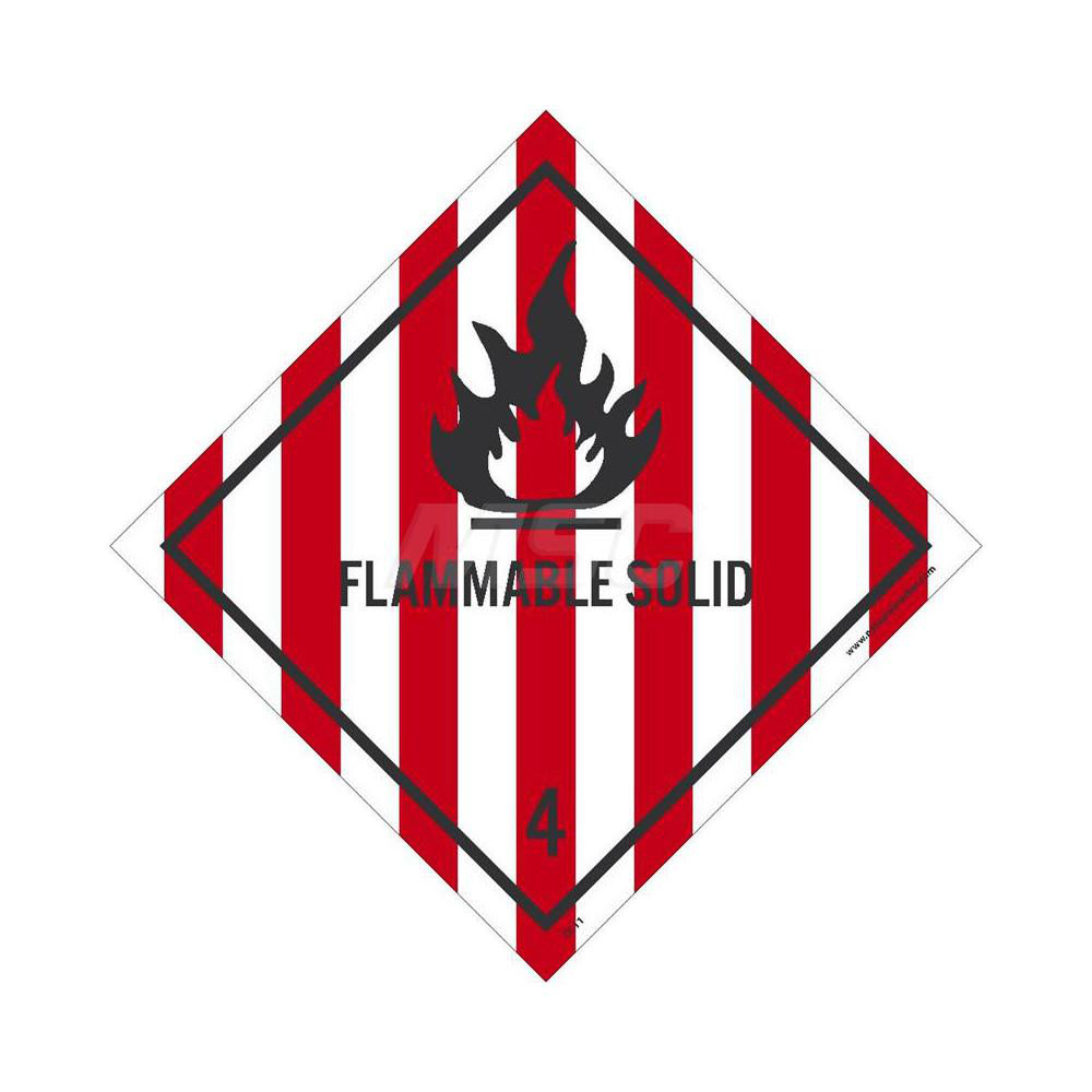 AccuformNMC - Flammable Solid DOT Shipping Label | MSC Direct