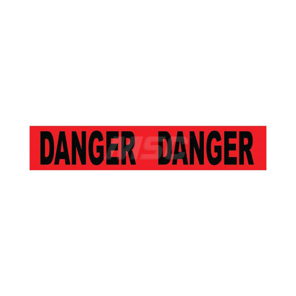 AccuformNMC - Barricade Tape: Black & Red, Message:" Danger", 3.0000" Width, 1000.00' Length ...