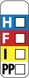 AccuformNMC - Hazardous Material Label: "H - F - I - PP", Rectangle, 3 ...