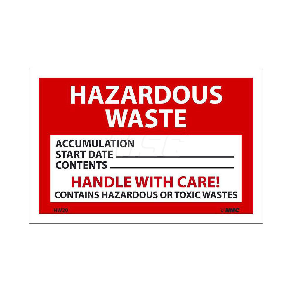 AccuformNMC - Hazardous Material Label: "Hazardous Waste - Accumulation ...