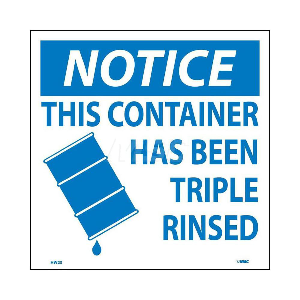 AccuformNMC - Hazardous Material Label: "Notice - This Container Has ...