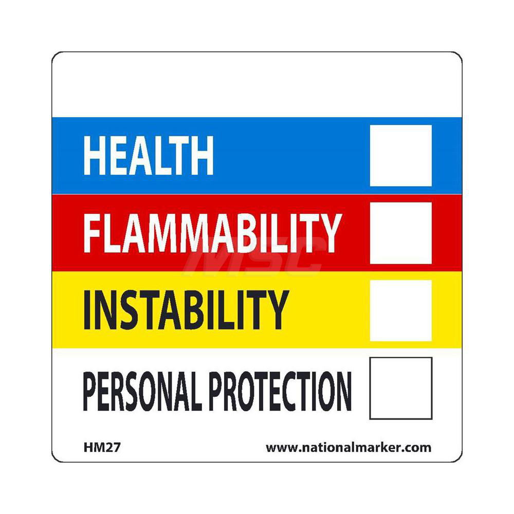 AccuformNMC - Chemical & Hazardous Material Sign: Square, HEALTH ...