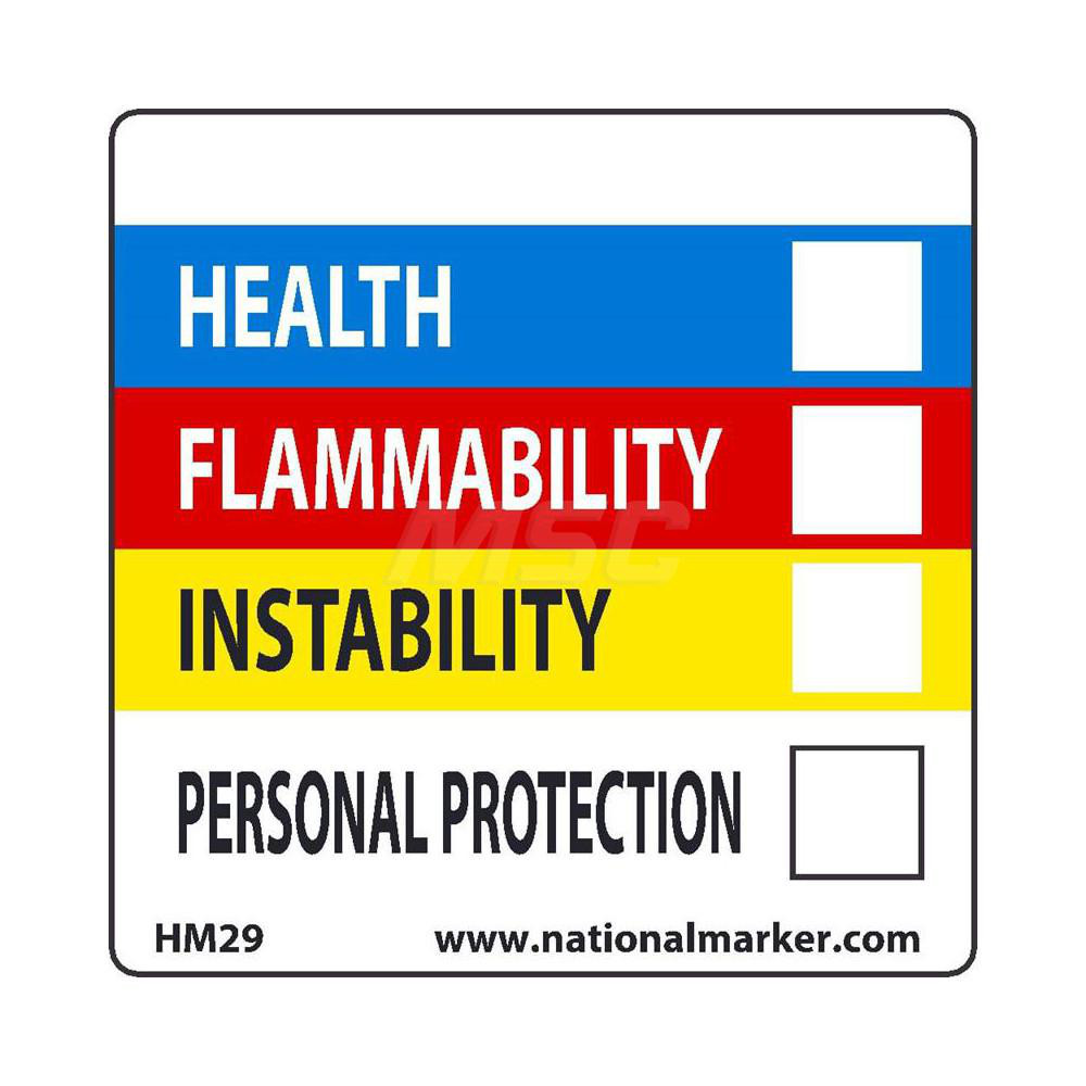 AccuformNMC - Chemical & Hazardous Material Sign: Square, HEALTH ...