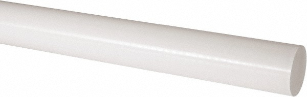 Made in USA - Plastic Rod: Acetal, 4' Long, 2-1/2" Dia, Natural | MSC ...