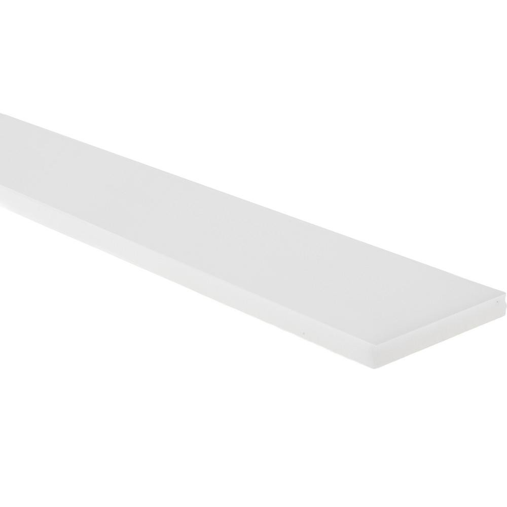 Made in USA - Plastic Bar: Acetal, 1/8" Thick, 24" Long, Natural Color ...