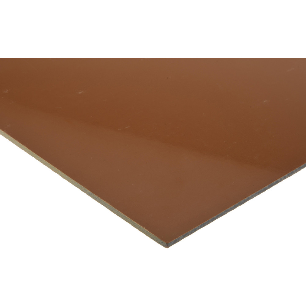 Value Collection - Plastic Sheet: 1/8" Thick, 12" Wide, 1' Long, Tan ...