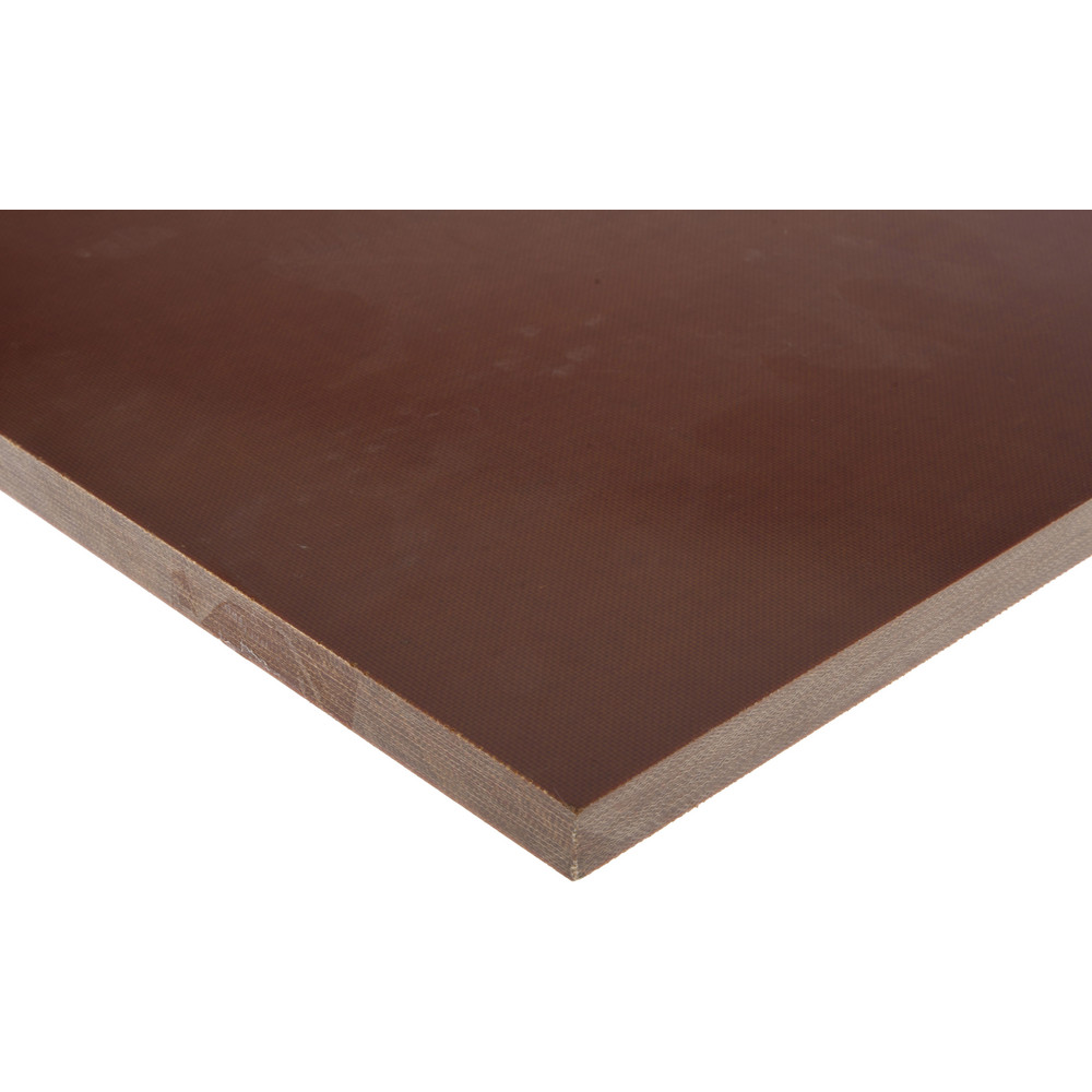 Value Collection - Plastic Sheet: 1/2" Thick, 12" Wide, 1' Long, Tan ...